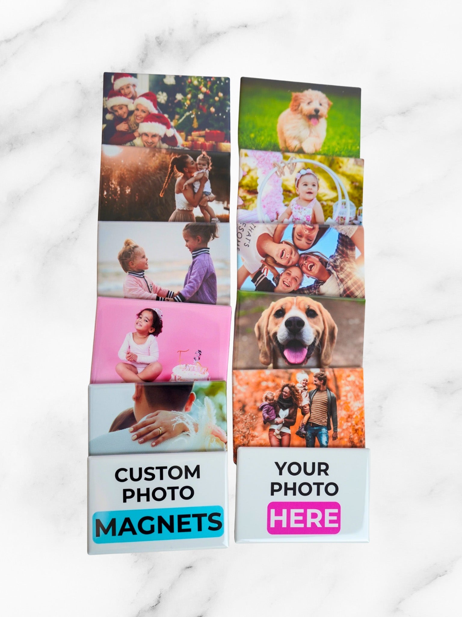Set of 9 Custom Photo Magnets – Magnetic Treasures Co.